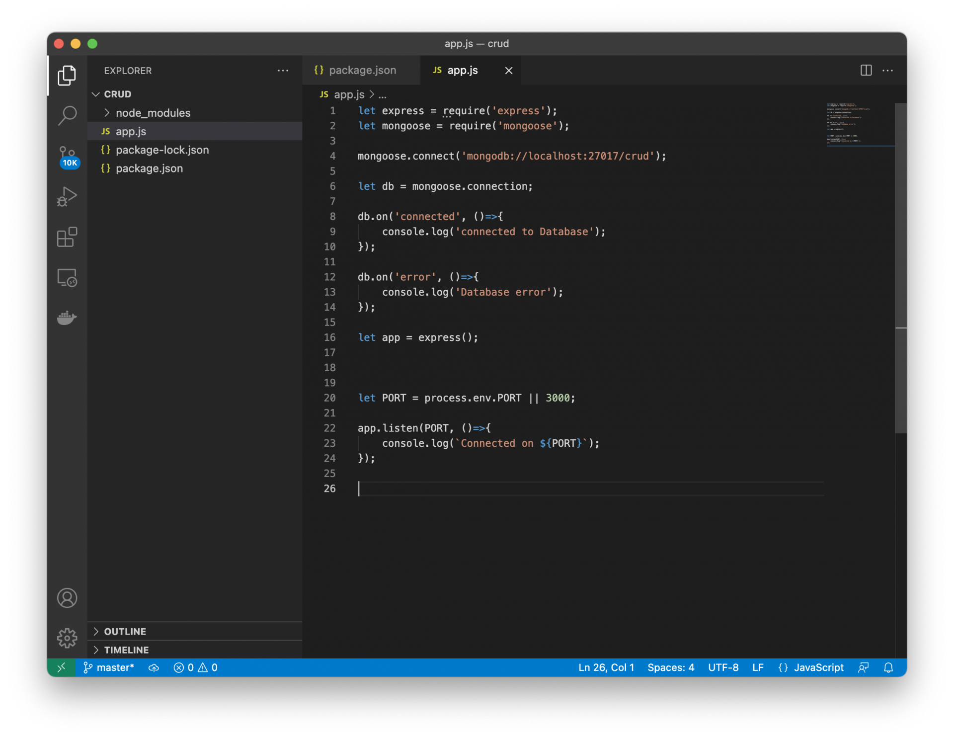 Nodejs And Express CRUD - Moe's Link