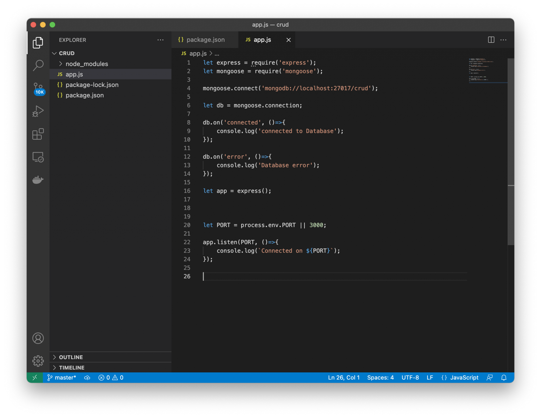 Nodejs And Express CRUD - Moe's Link