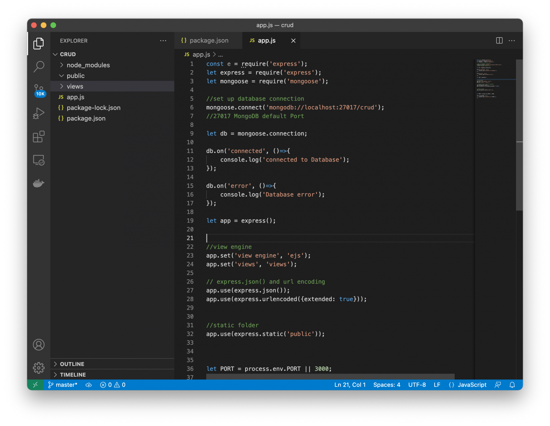 Nodejs And Express CRUD - Moe's Link